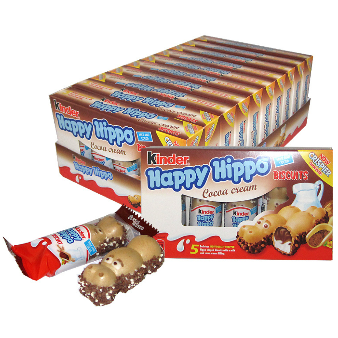 KINDER HAPPY HIPPO COCOA CREAM BISCUITS 5 PC – Sweet As Treats NZ