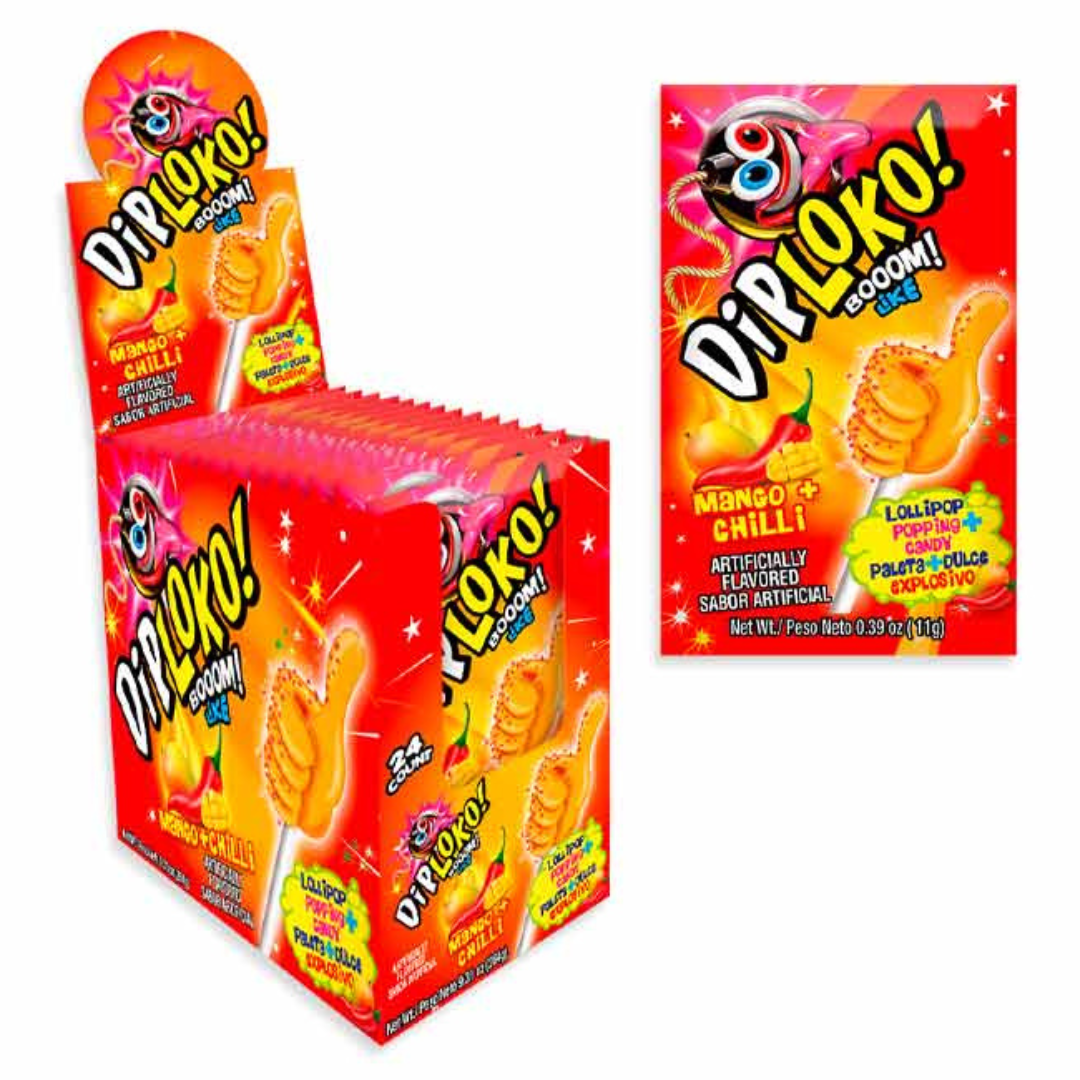 DIP LOKO LOLLIPOP - MANGO W CHILLI FLAVOR POPPING CANDY – Sweet As ...
