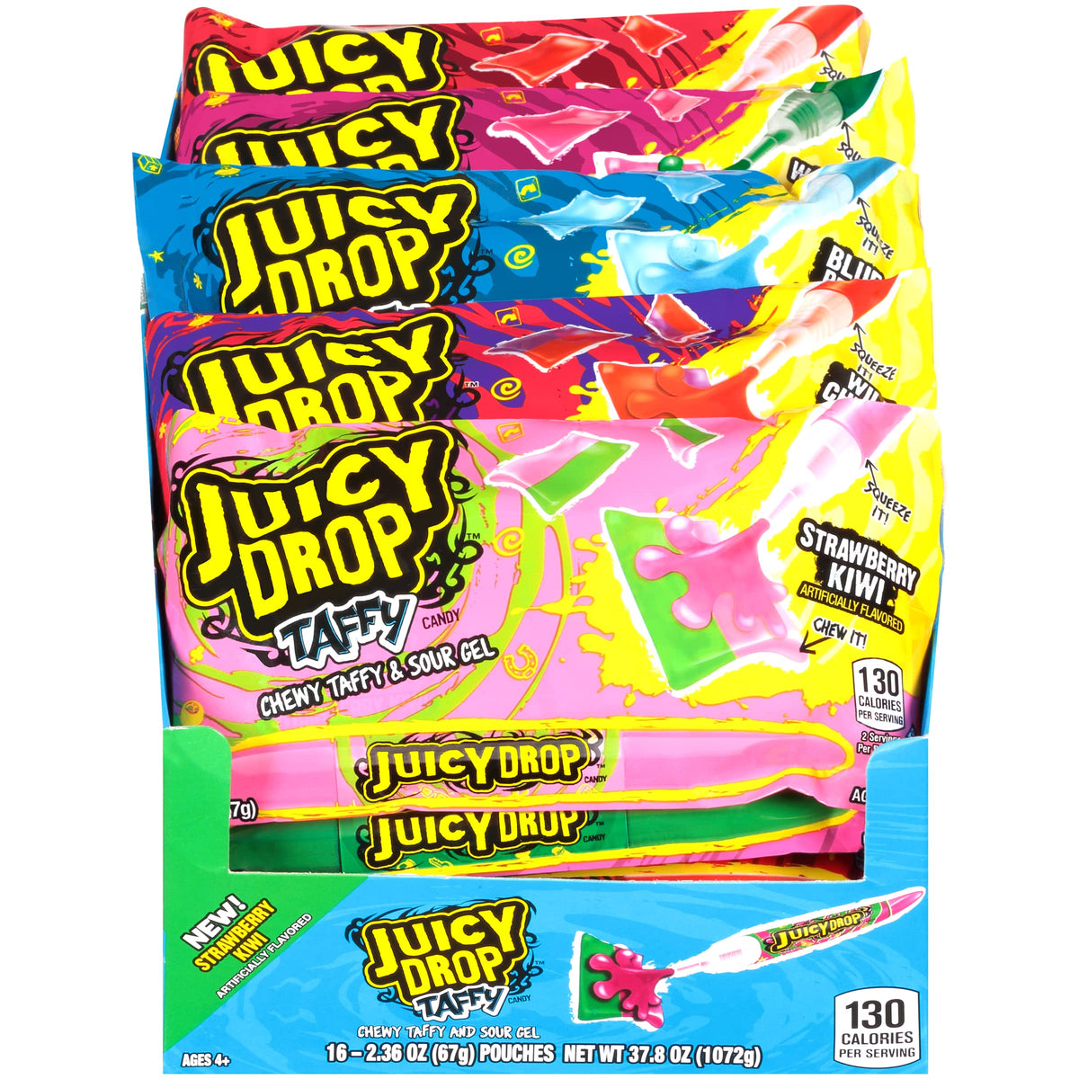Juicy Drop Taffy Assorted Flavours (Singular) – Sweet As Treats NZ
