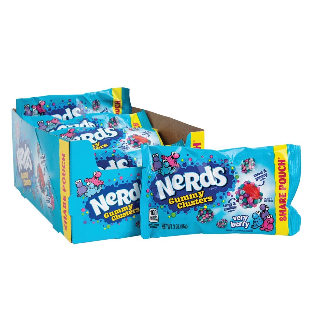 Nerds Gummy Clusters Very Berry Pouch – Sweet As Treats NZ